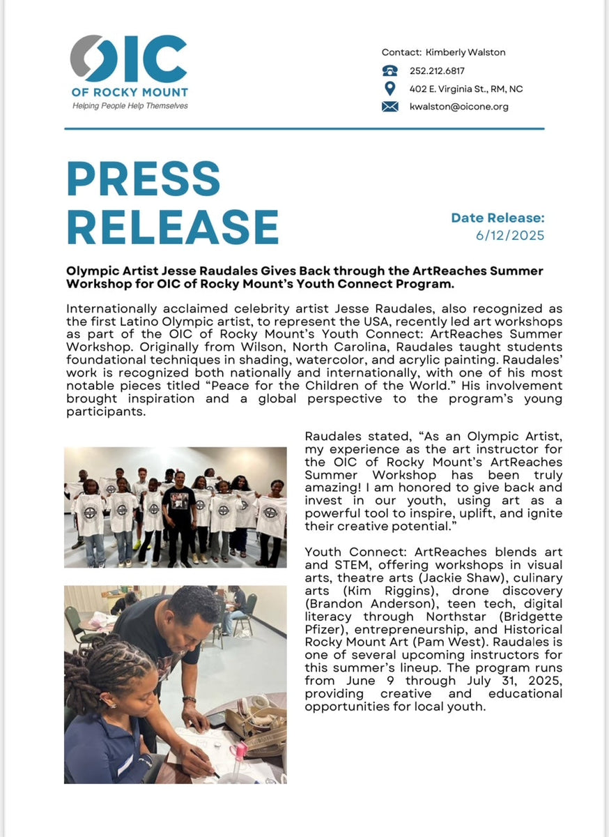 Olympic artist gives back through summer workshop – jesseraudales