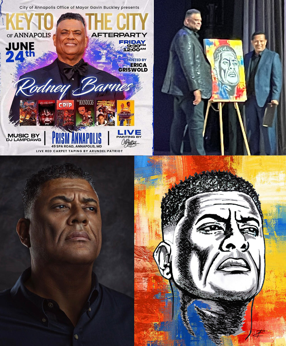 Rodney Barnes received an original Jesse Raudales – jesseraudales